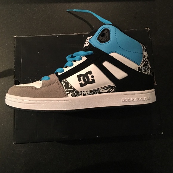 DC | Shoes | Rare Dc Rebound Black Multi High Top Sneakers | Poshmark